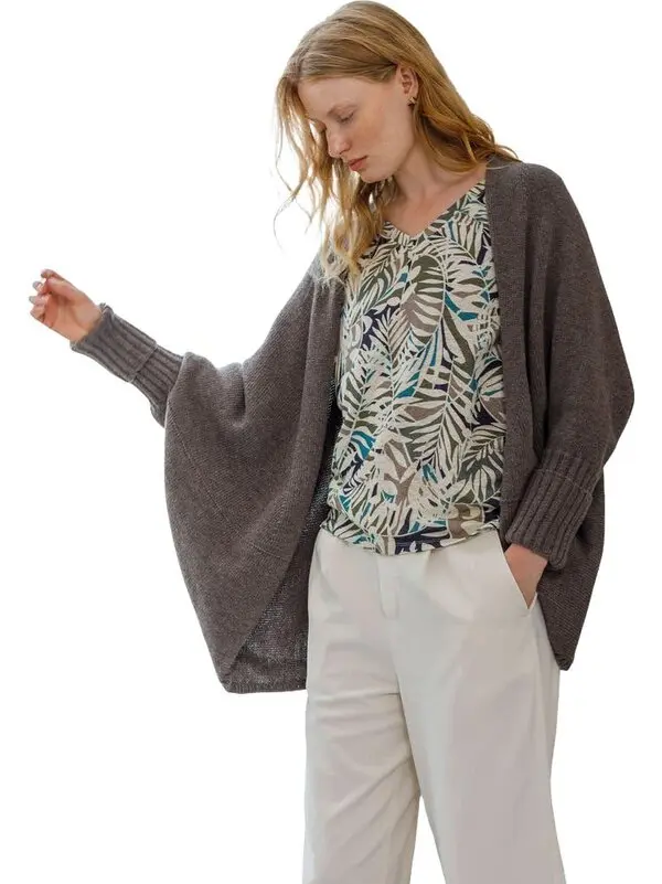CELTIC & CO. Supersoft Cocoon Cardigan - Taupe