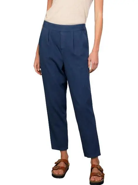 CELTIC & CO. Twill Tapered Pull-on Pants - Dark Navy