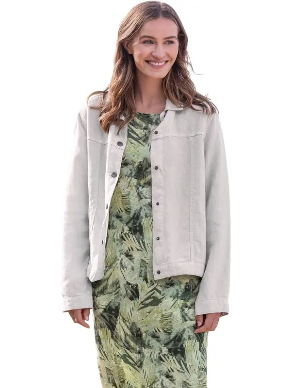 CELTIC & CO. Linen Western Jacket - Stone