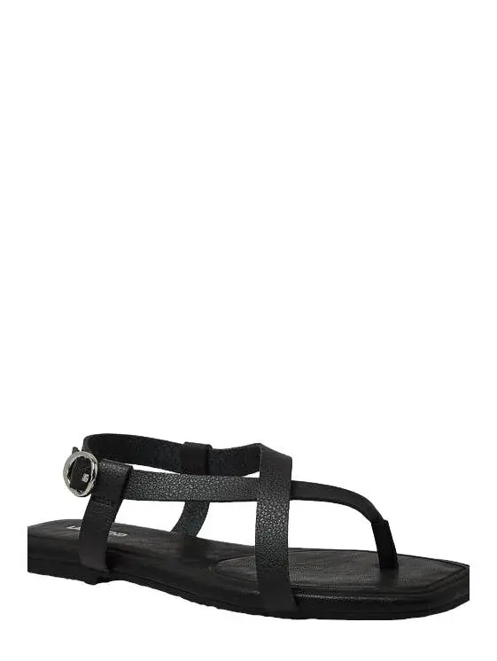 LANDS' END Strappy Flat Sandals - Black