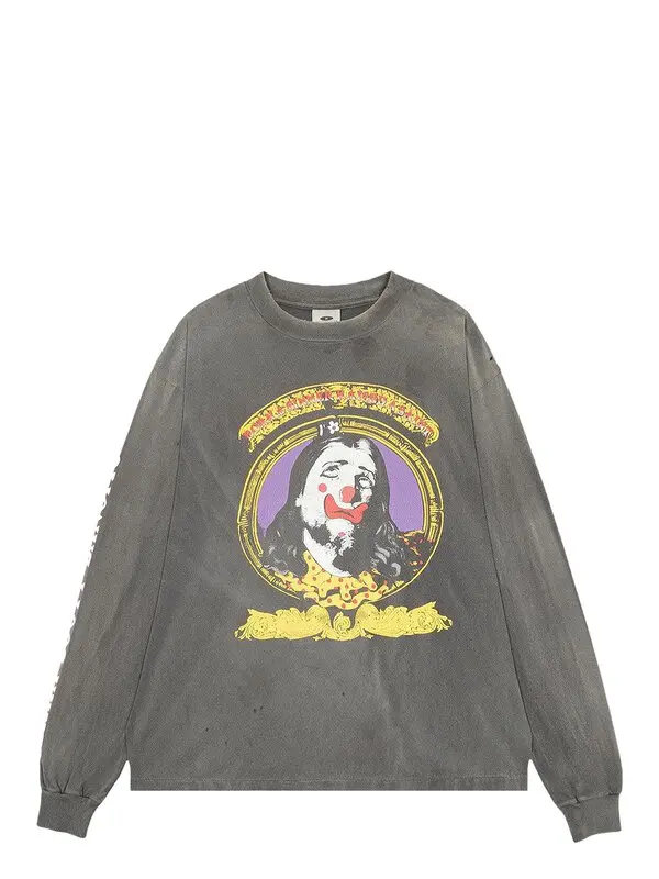 SAINT MXXXXXX Born Saint Long-sleeve T-shirt - Black