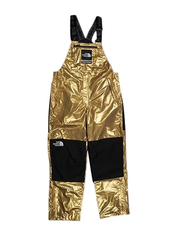Supreme X The North Face Metallic Bib Pants - Gold