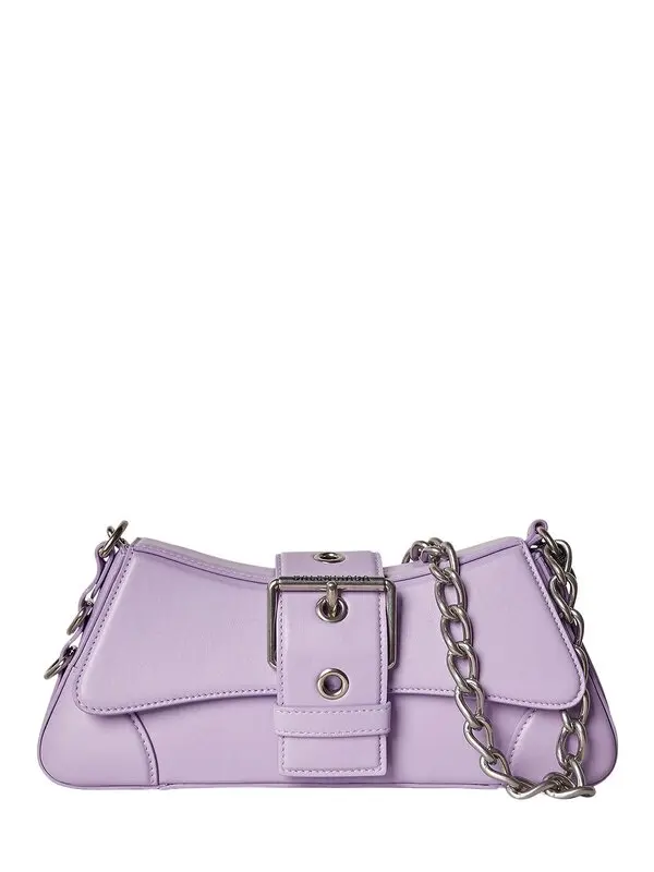 Balenciaga Lindsay Small Shoulder Bag With Strap - Purple