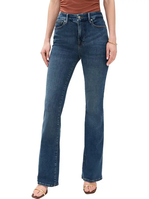 Good American Good Legs Flare Jeans - Blue004