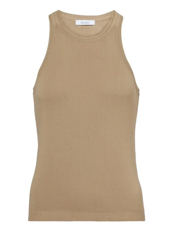 Max Mara Cotton Tank Top - Brown