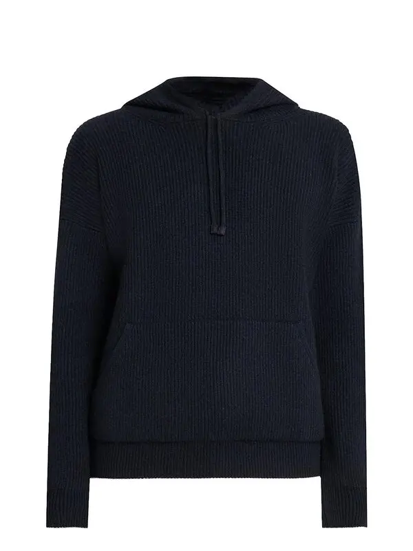 Bergdorf Goodman Ribbed Silk-cotton Hoodie - Blupat