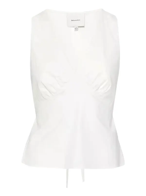 REFORMATION Meg Top - White
