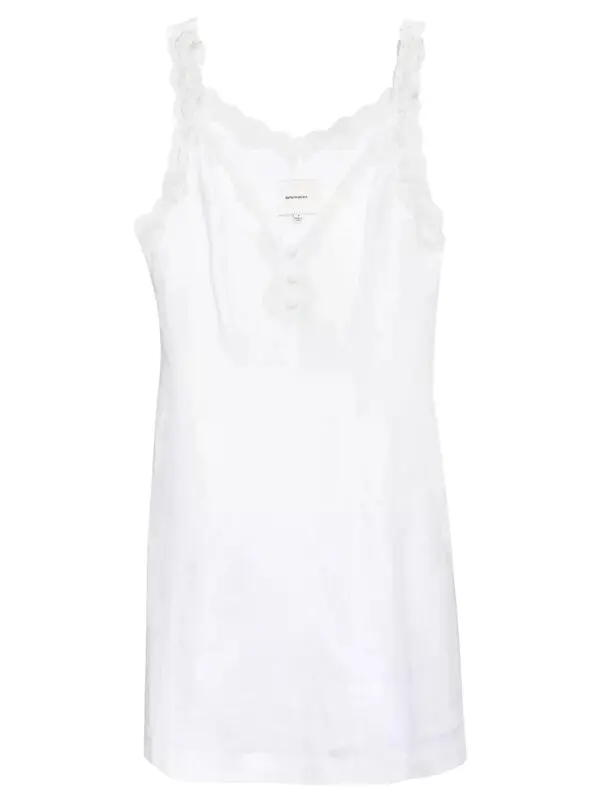 REFORMATION Kaya Linen Dress - White