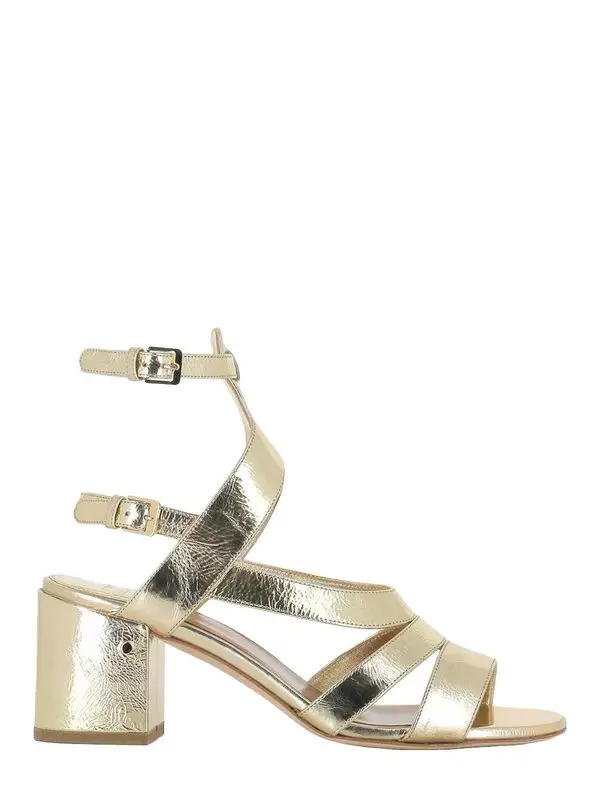Laurence Dacade 70mm Leather Sandals - Gold