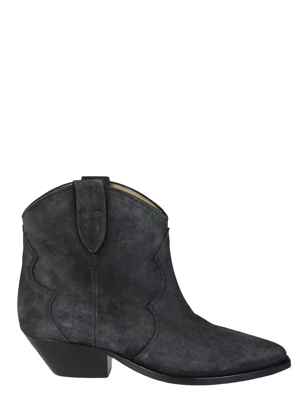 MARANT ETOILE Suede Boots - Black