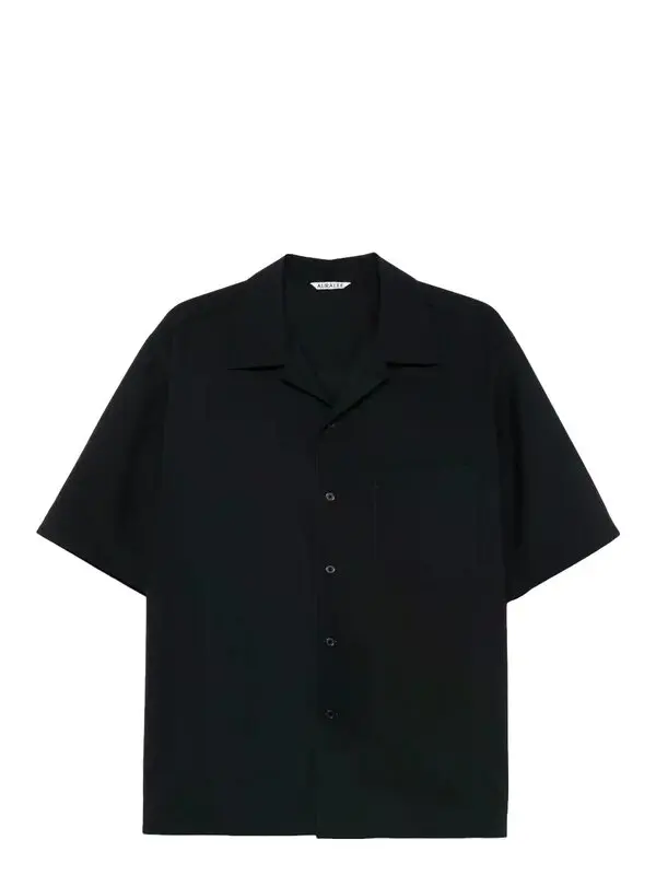 Auralee Wool Shirt - Blue
