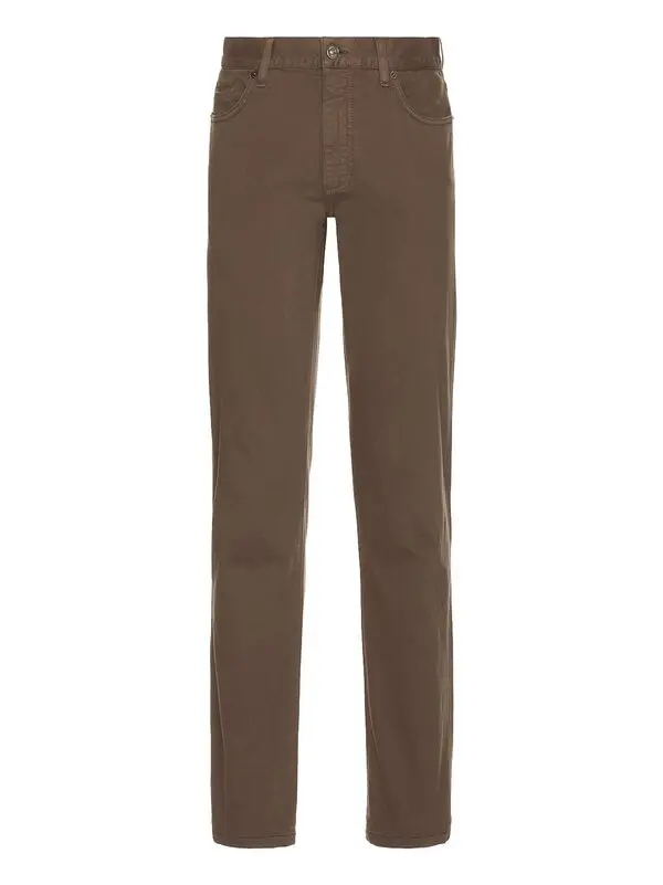 Zegna Stretch Gabardine Pants - Dark Taupe
