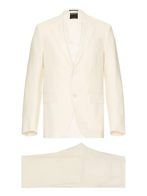 Zegna Oasi Lino Suit - White