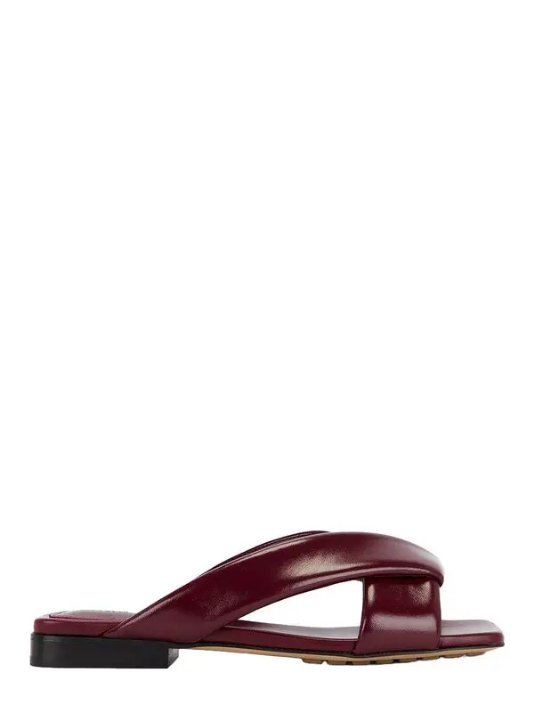 Bottega Veneta Flat Sandal - Barolo
