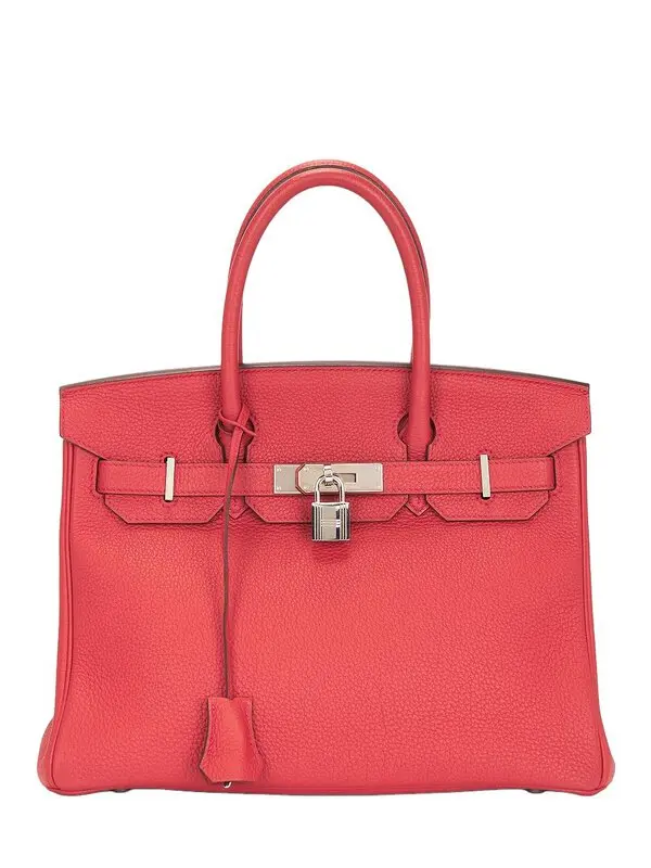 Hermès Togo Birkin 30 Handbag - Rouge Casaque