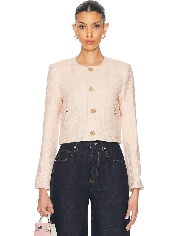 FRAME The Tweed Blazer - Azalea Multi
