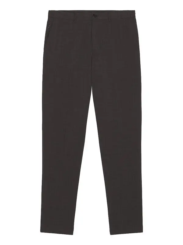 Theory Curtis Travel Motion Trousers - Brownwood Melange