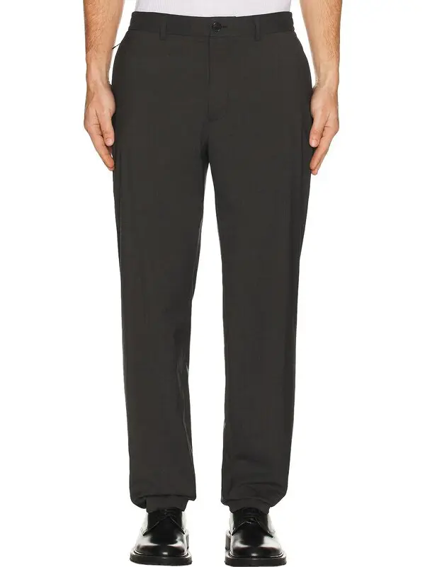 Theory Motion Wool Curtis Pant - Charcoal Melange