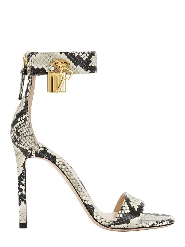 TOM FORD Printed Python Sandal - Roccia