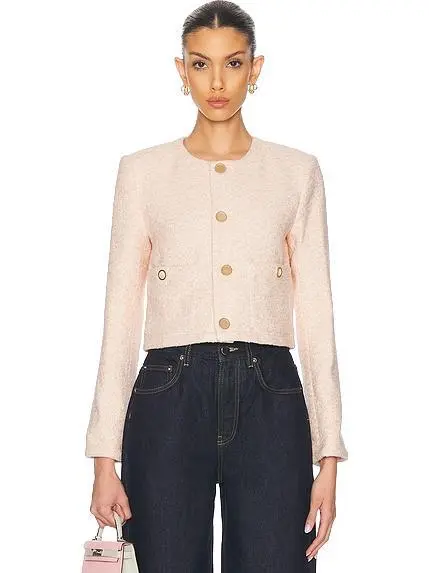 FRAME Tweed Blazer - Azalea Multi