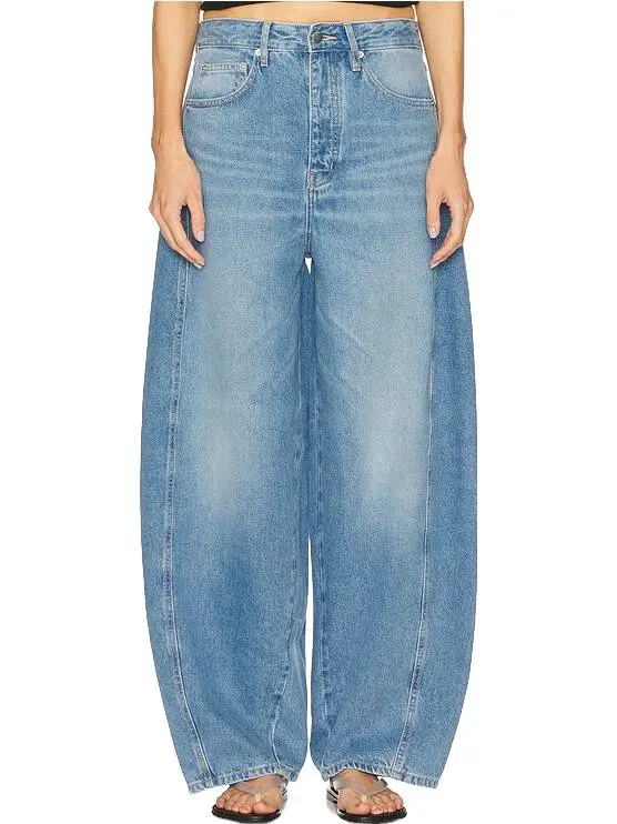 ST. AGNI Mid Rise Balloon Jeans - 90s Blue