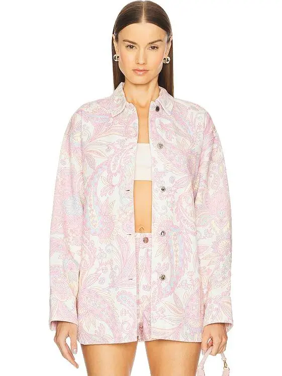 Retrofete Aurelie Denim Shirt - Pastel Paisley