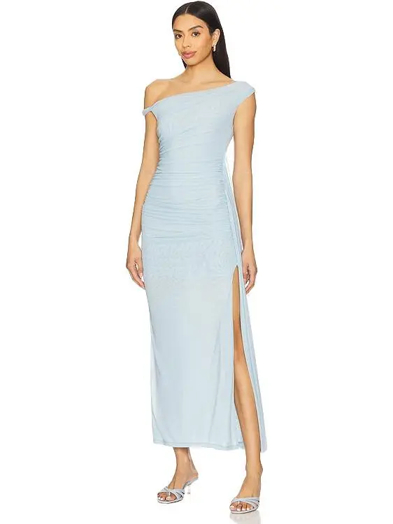 Bardot Layana Asymmetrical Dress - Light Blue