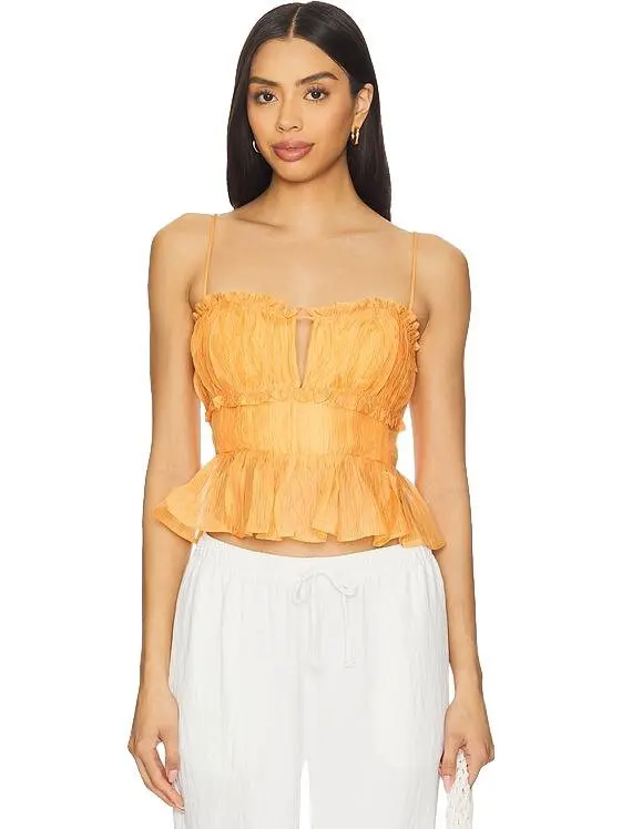 Astr The Label Sylvan Top - Papaya