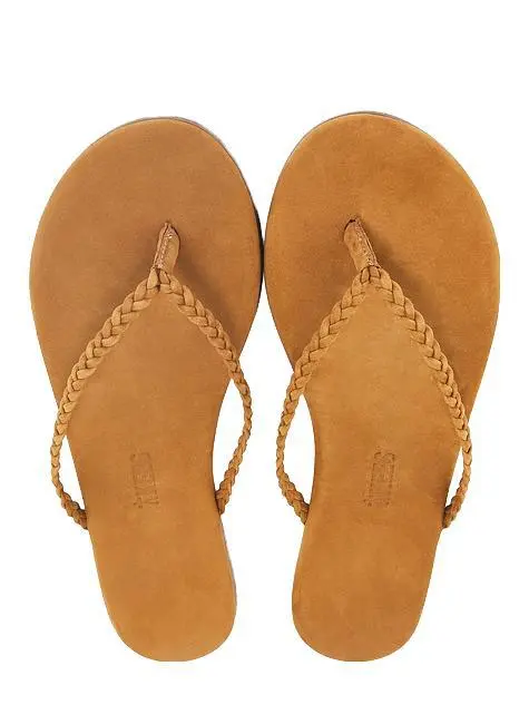 Tkees Lily Braid Sandal - Camel