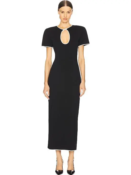 ROWEN ROSE Cut Out Maxi Dress - Black