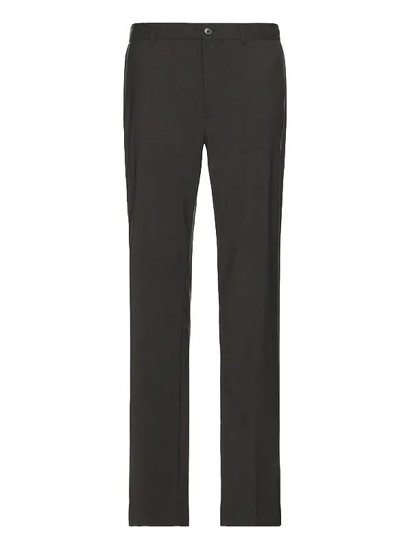 Theory Motion Wool Curtis Pant - Charcoal Melange