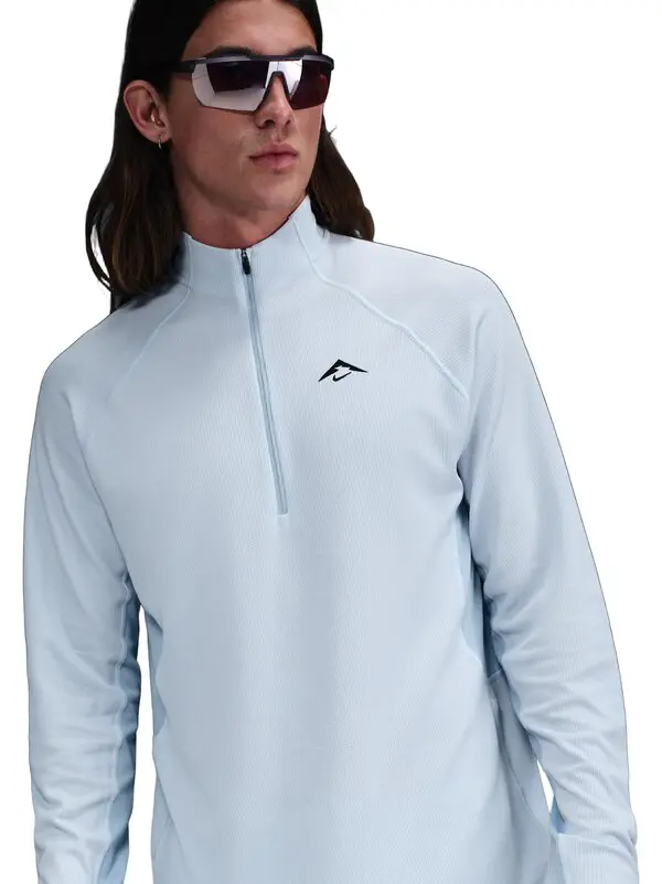 Nike Trail Dri-fit 1/2-zip Mid Layer Top - Grey