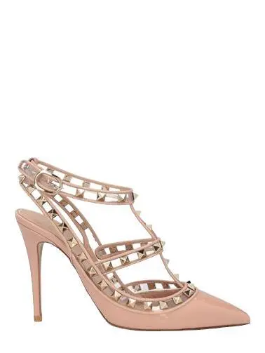 Valentino Garavani Pumps In Leather With Studs - Pink