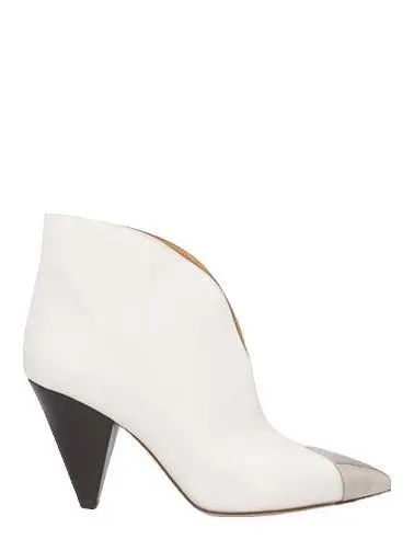 Isabel Marant Leather Ankle Boots - White
