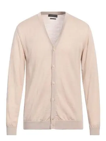 DANIELE FIESOLI Merino Wool Cardigan - Beige