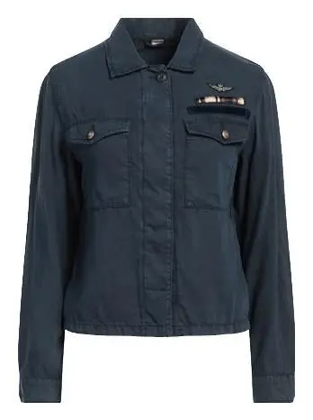 AERONAUTICA MILITARE Tencel Safari Shirt - Navy