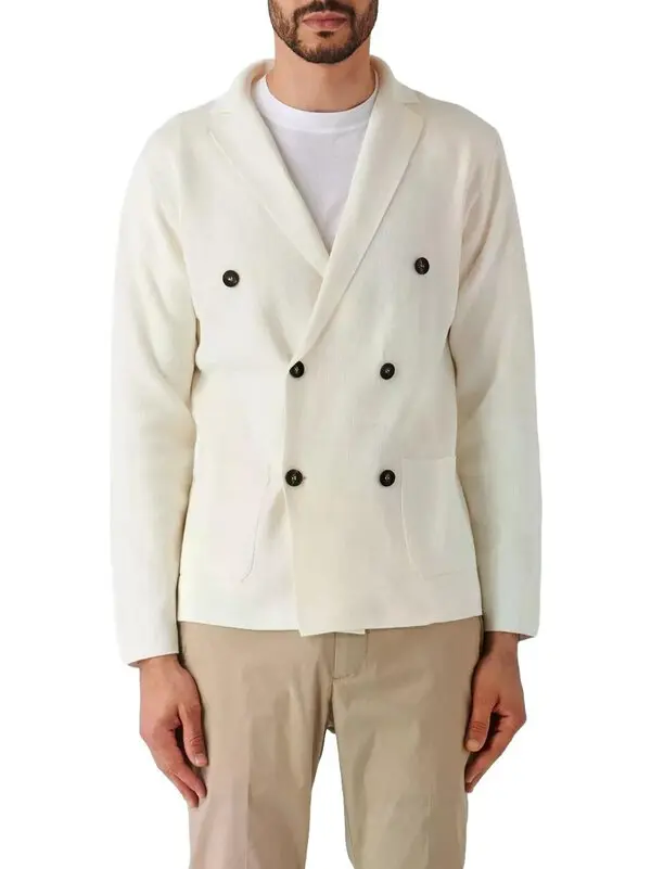 FILIPPO DE LAURENTIIS Double-breasted Blazer - White