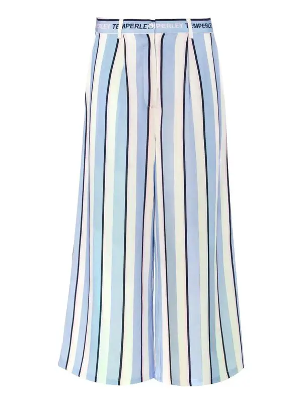 TEMPERLEY LONDON Dominique Striped Trousers - Blue