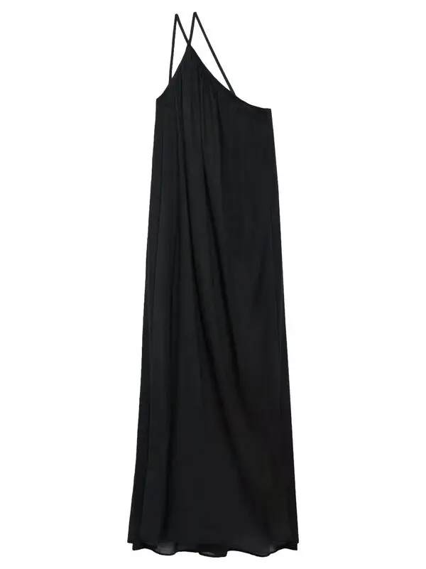 Closed Gathered Dress - Black