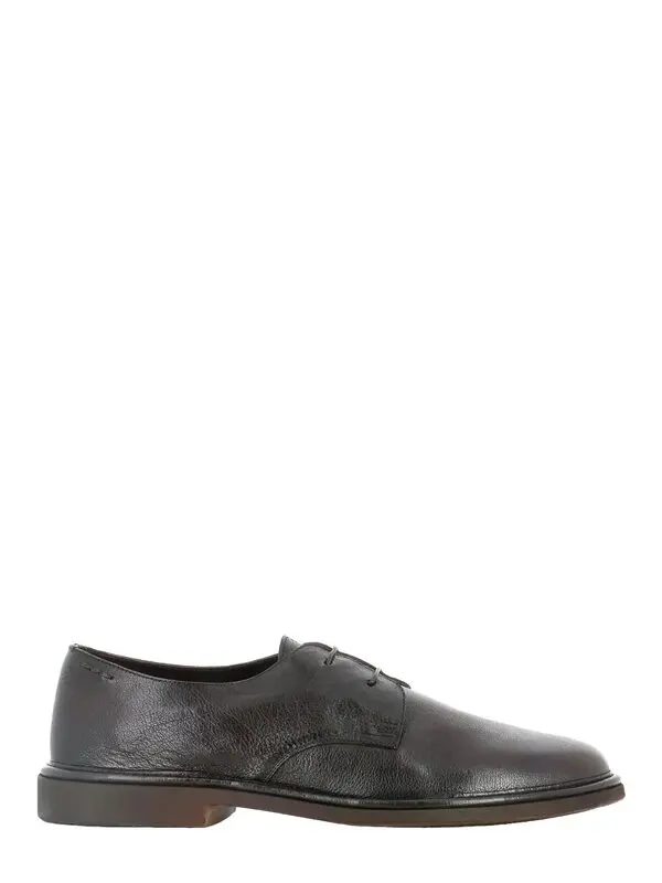 ALEXANDER HOTTO Leather Derby Shoes - Brown