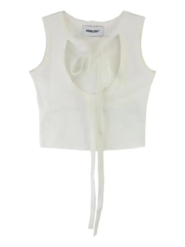 AMBUSH Cut-out Detail Top - White