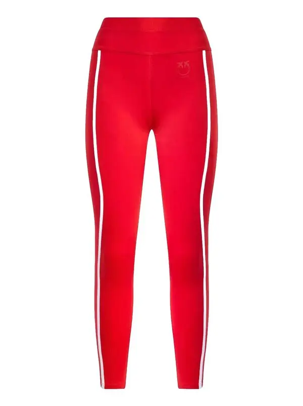 Pinko Side-stripe Leggings - Red