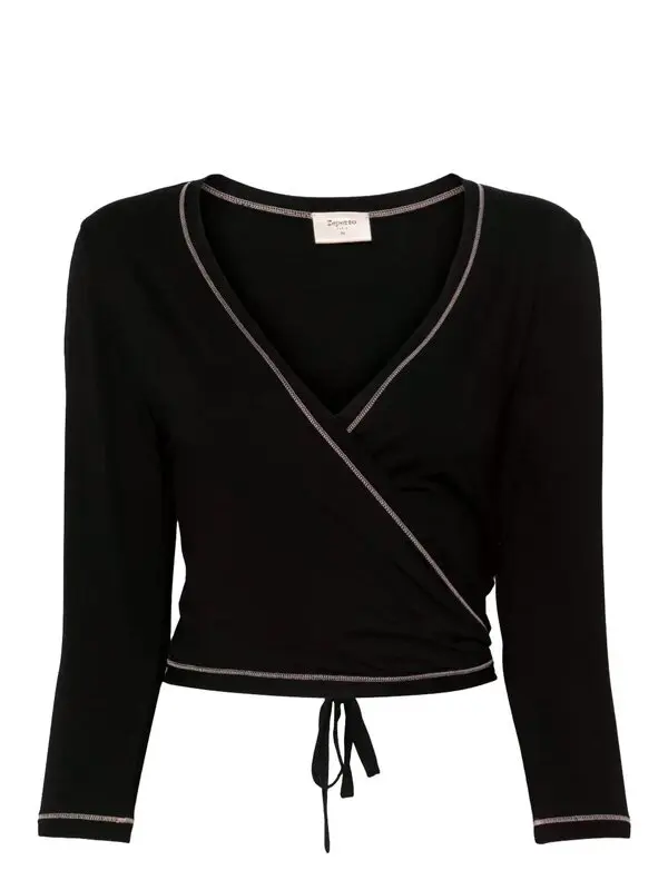 Repetto Wrap Top - Black