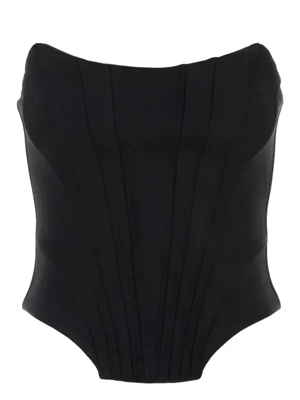 Giuseppe Di Morabito Strapless Corset Top - Black
