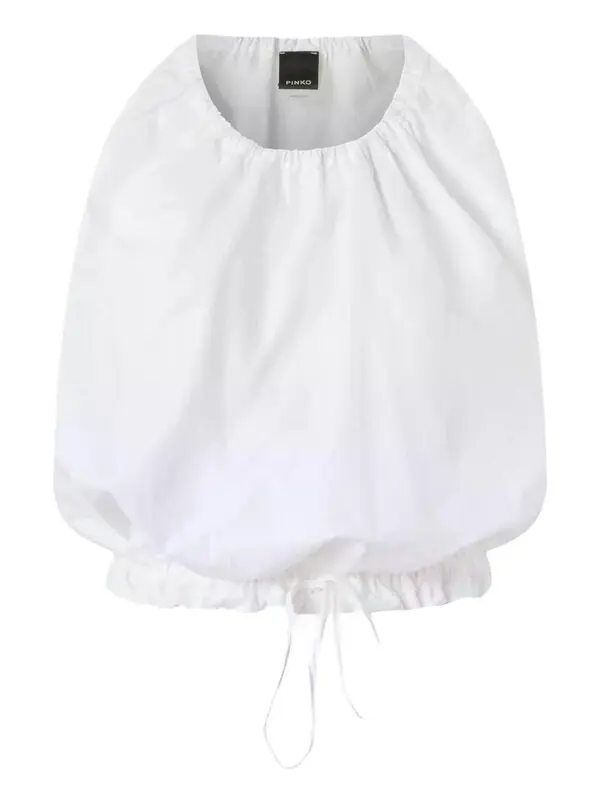 Pinko Drawstring-detail Top - White