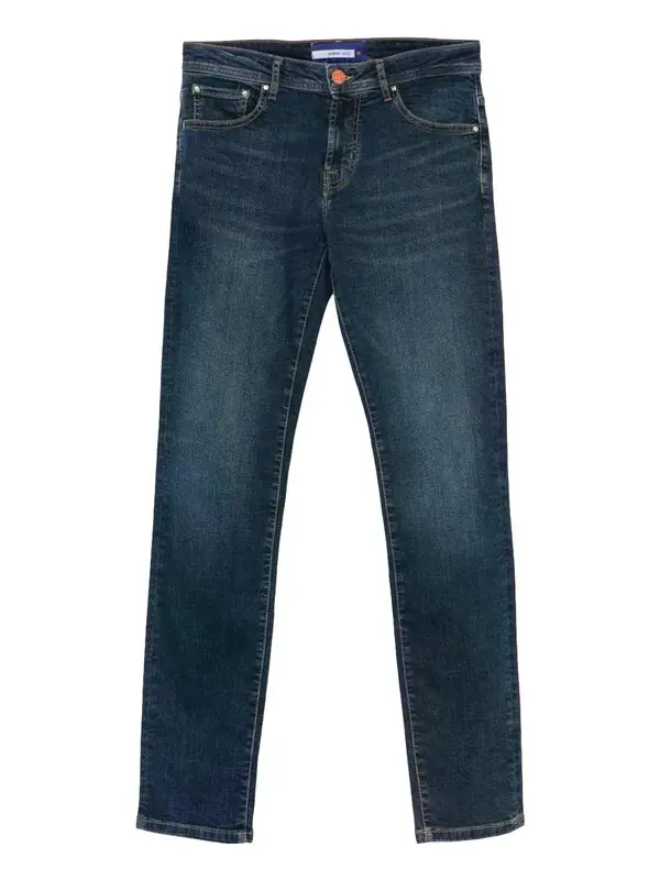 MANUEL RITZ Logo-patch Jeans - Blue