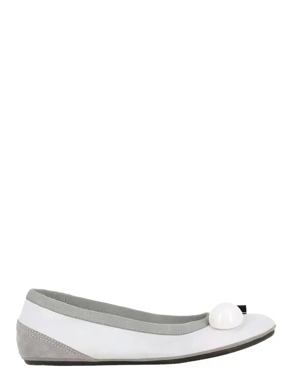 DOVE NUOTANO GLI SQUALI Becky Ballerina Shoes - White