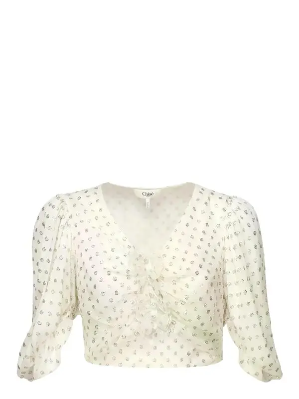 Chloé Silk Top - White