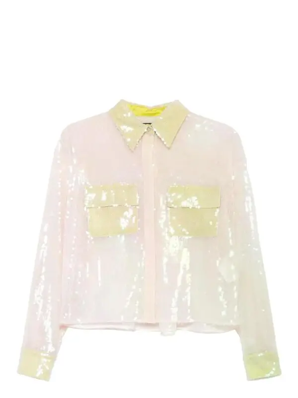 MVP WARDROBE Point Collar Shirt - Pink