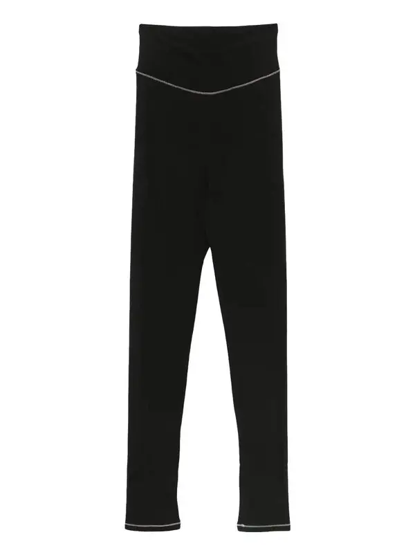 Repetto Ribbed Leggings - Black
